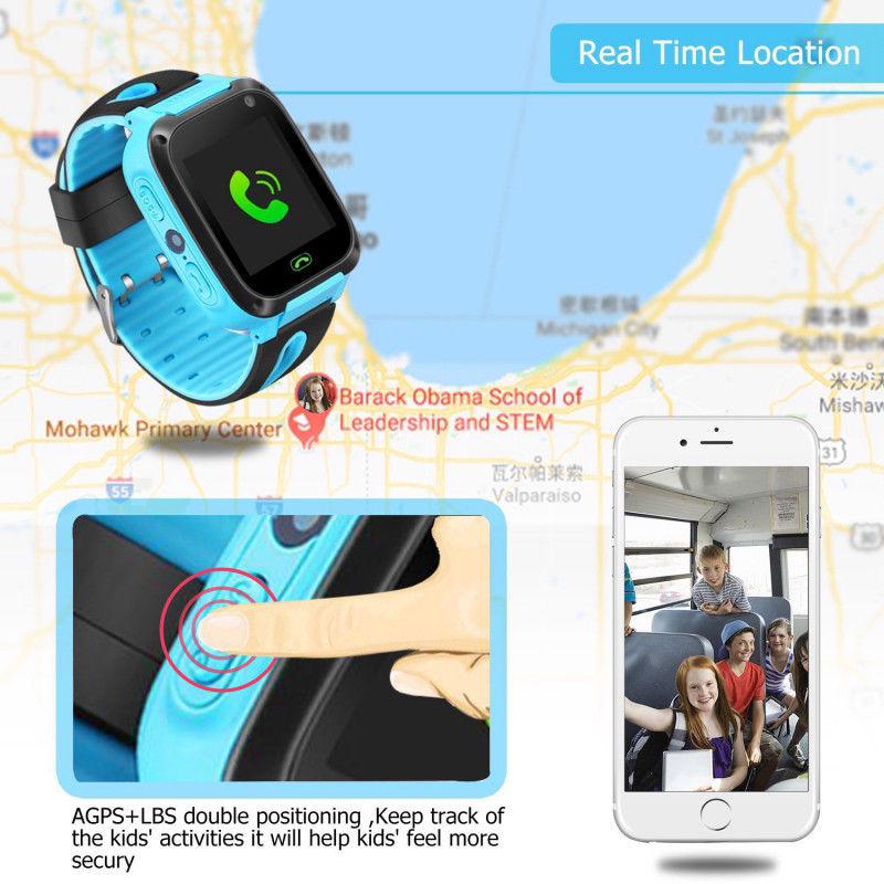 Buy Anti-lost Kids Safe GPS Tracker SOS Call GSM Smart Watch Phone for ...