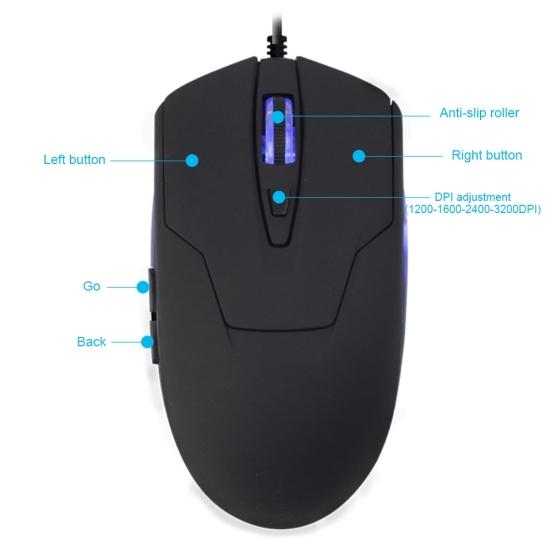 Buy 6 Button Matte ABS USB Interface Electric Wired Luminous Computer ...