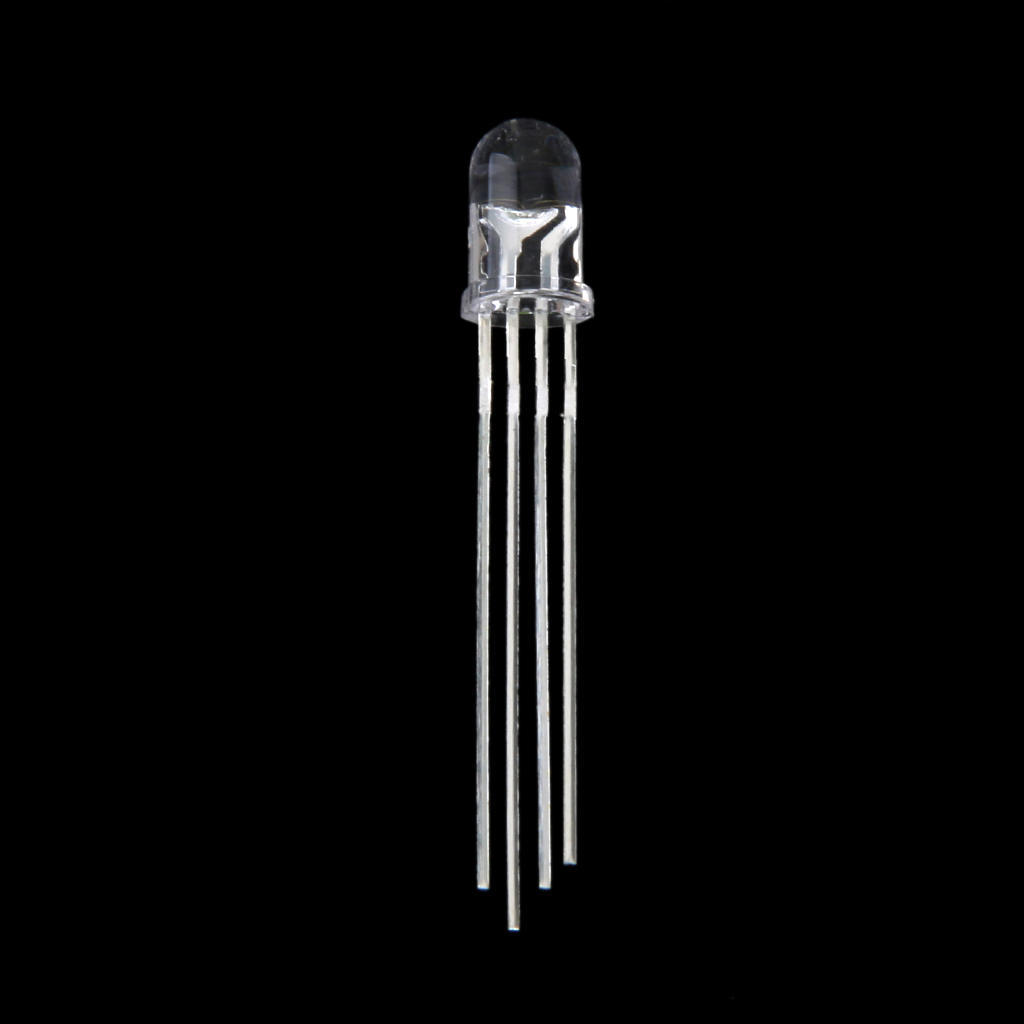 Buy 10x 5mm Common Anode 4-pin Tri-color Diffused Light Lamp LED Diode ...