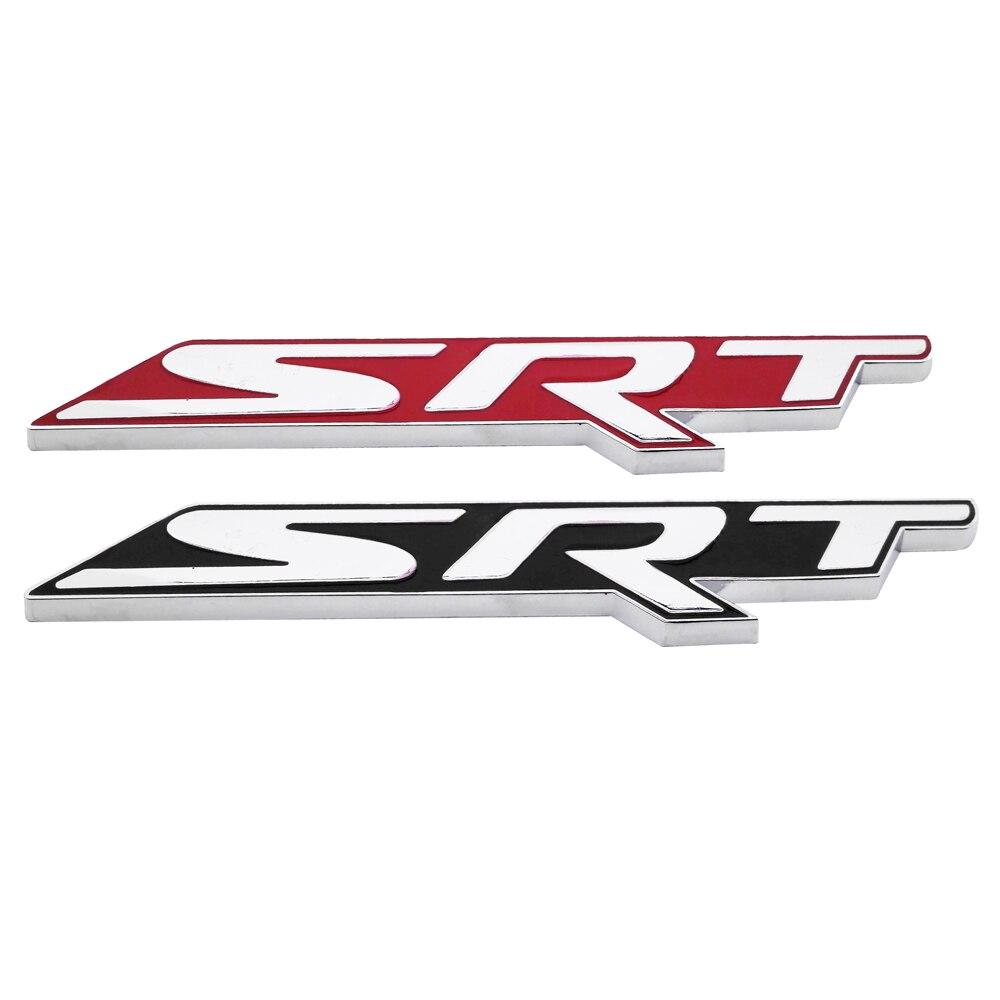 Buy 3D Metal Car Side Emblem Sticker Rear Trunk Badge SRT Decal at ...
