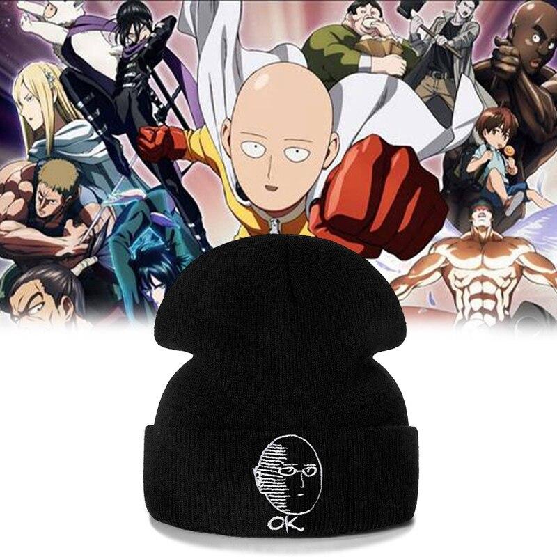 💰Cumpără One Punch Man Anime Hat Cap Beanies tricotate desene animate ...