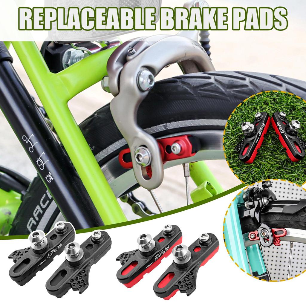 Buy 1Pair Durable Bicycle Silent Brake Pads Cycling V Brake Blocks ...