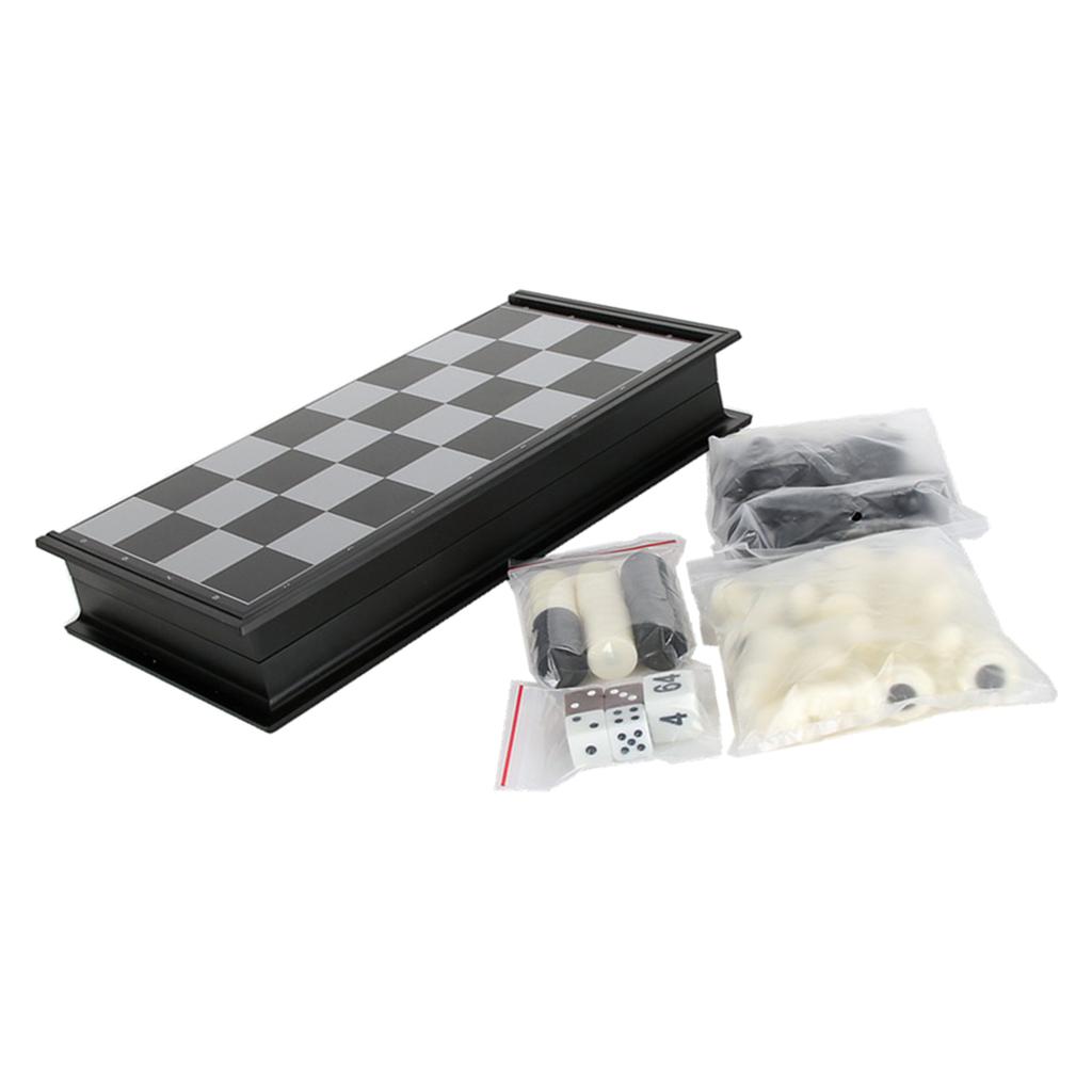 Buy 3 In 1 Folding Plastic Chess Set Chessmen Classic Board Game ...