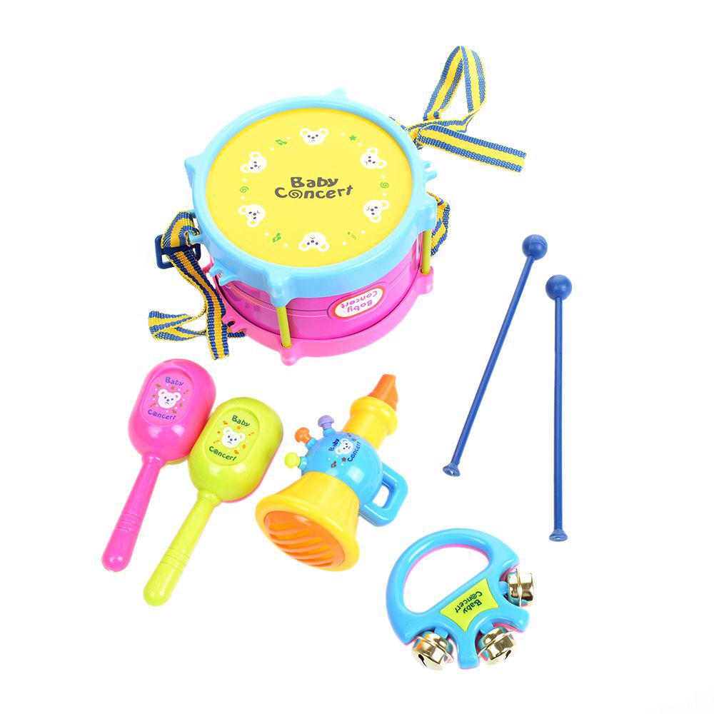 Buy New Gift Set Kids Toy Kit Drum Musical Band Instruments at ...