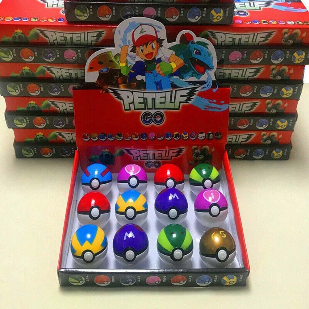 Buy New 12Pcs Child Gift Pokemon Ball Set Pokeball GO Action Figures ...