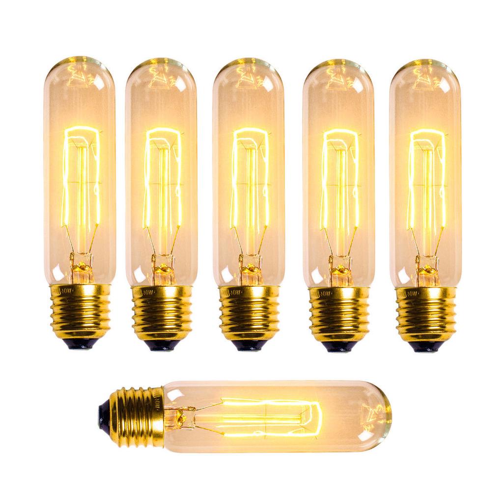 Buy E27 220V 40W T10 130mm Retro Lamp Filament Edison Lamp Incandescent ...