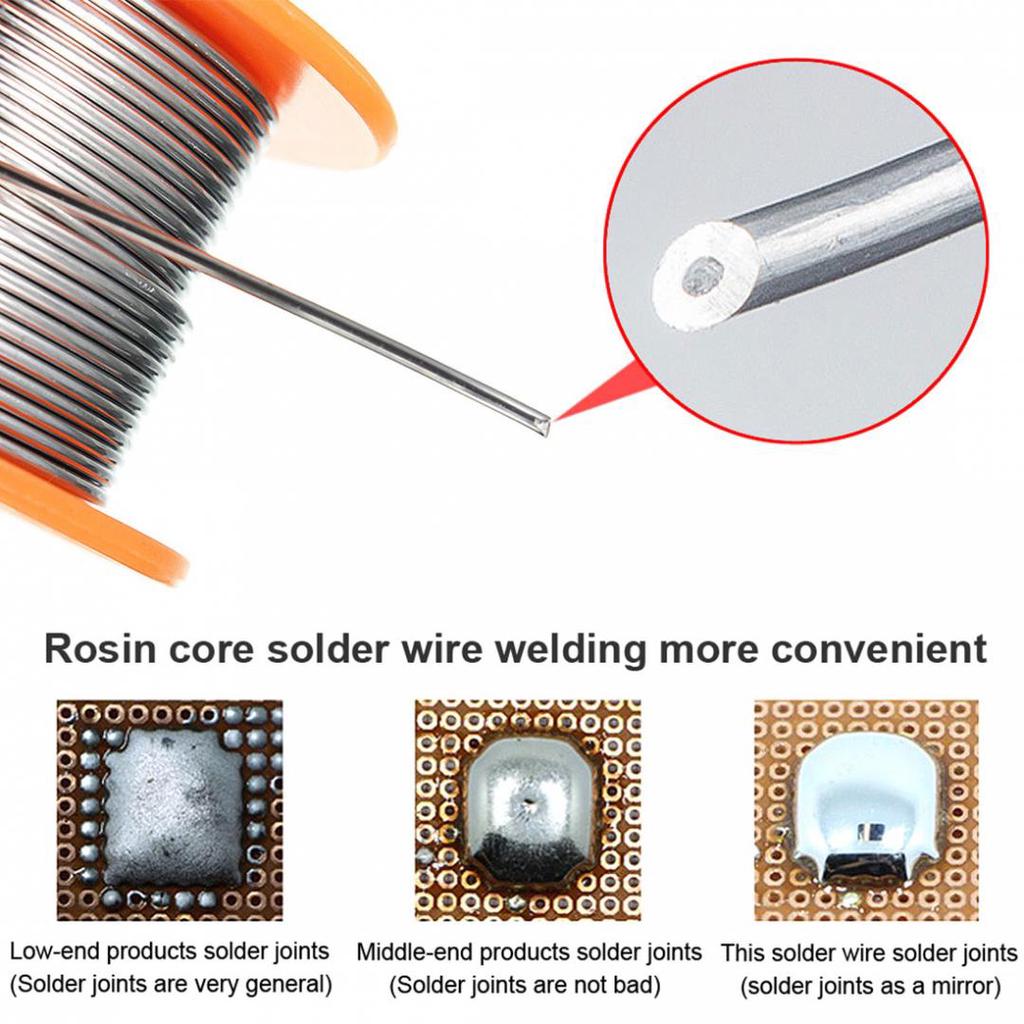 Buy 63/37 50g 1.5mm Tin Fine Welding Wire Core Solder Wire with 2% Flux ...