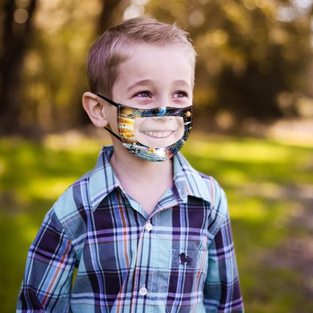 Buy 10PC Children Outdoor Mask With Clear Window Visible Expression For ...