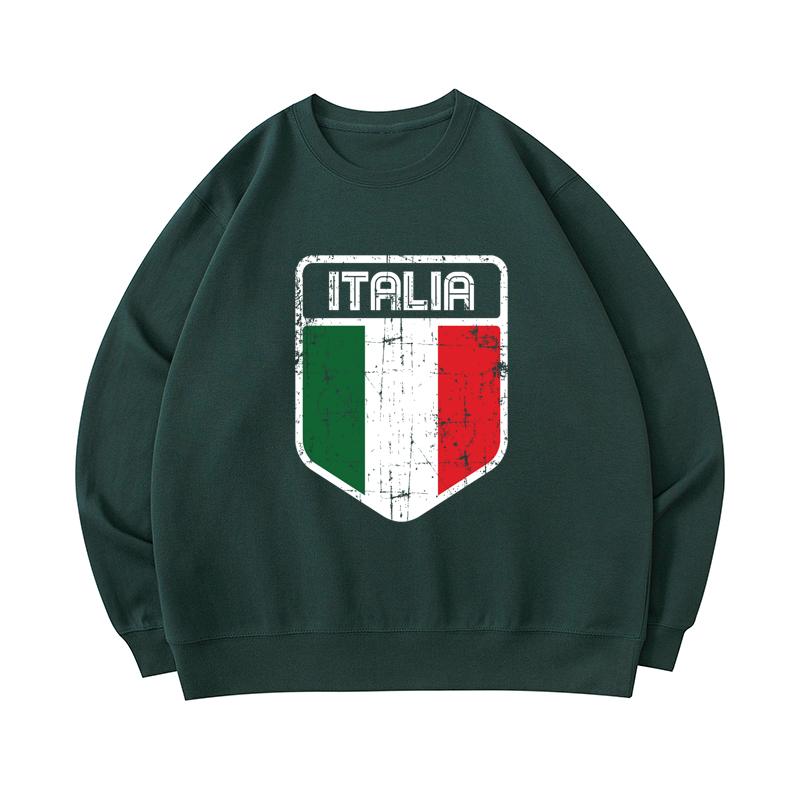 Cheap Men's 300 GSM 100% Cotton Sweatshirt Italia Jersey Style Italy ...