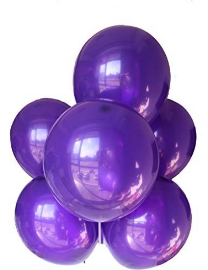 Chailert balloon : 100 ballons violets en latex pour décoration de fête ...