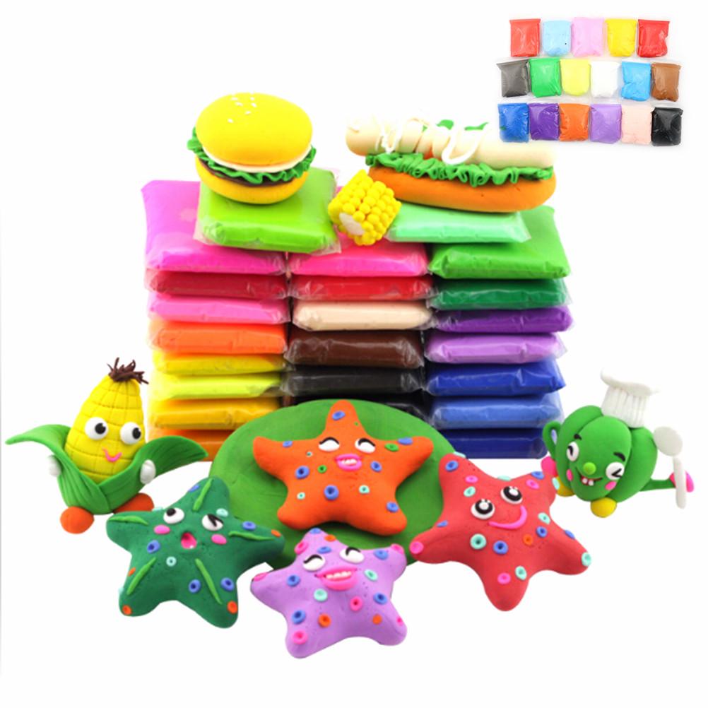 Buy 24 Color Space Modeling Plasticine Clay Sand Plasticine Children'S ...