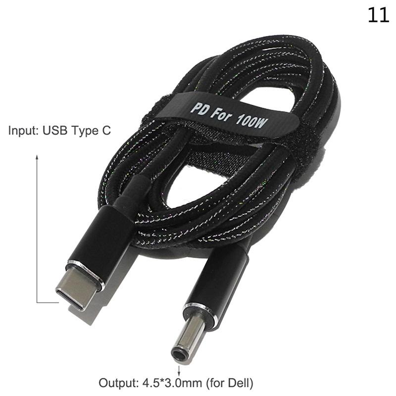 Buy 100W Type C Laptop Power Charging Cable Cord Dc Jack Plug For Hp ...