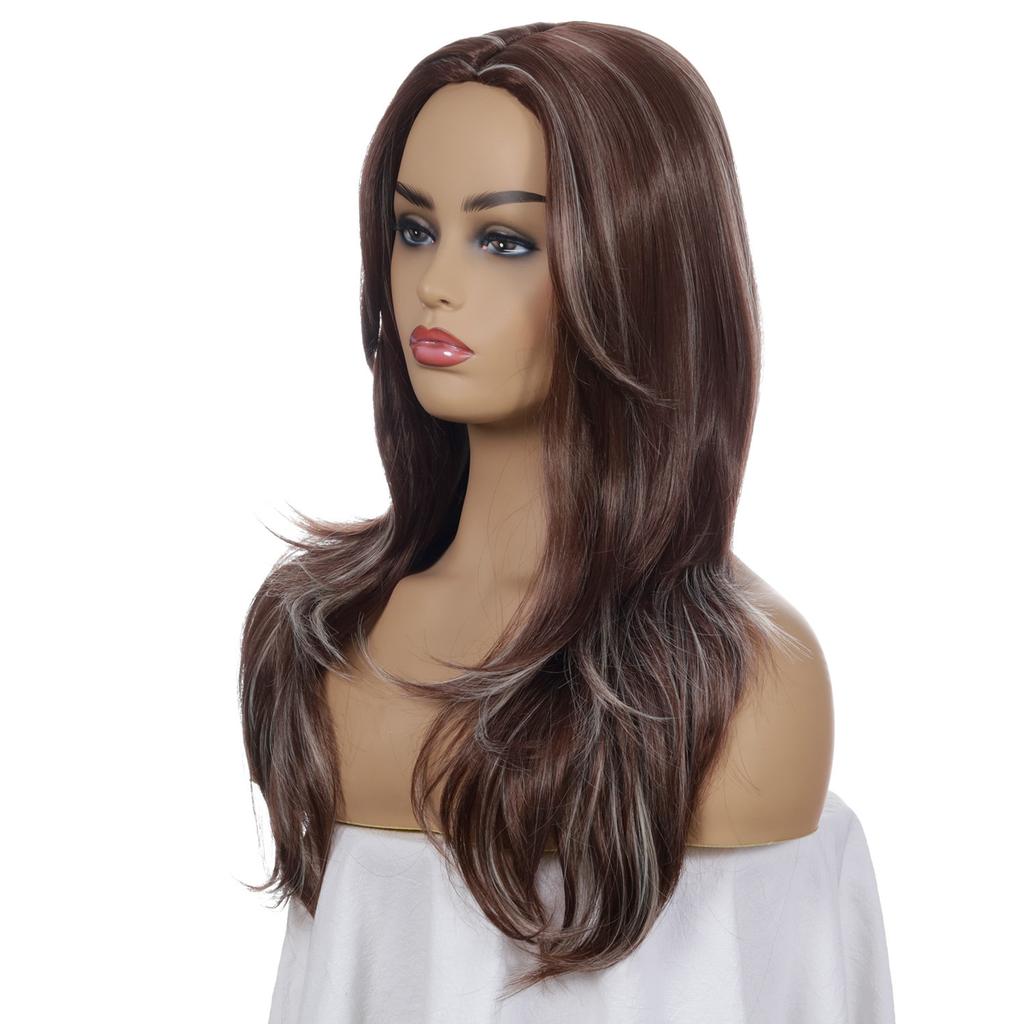 Buy Long Wavy Wigs For White Women Wig 3 Colour Brown Blonde Middle ...