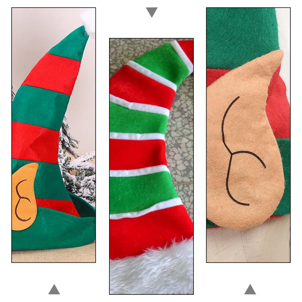 Buy 2pcs Hats Classic Christmas Headwear Elf Hats Headdress Elf Caps ...