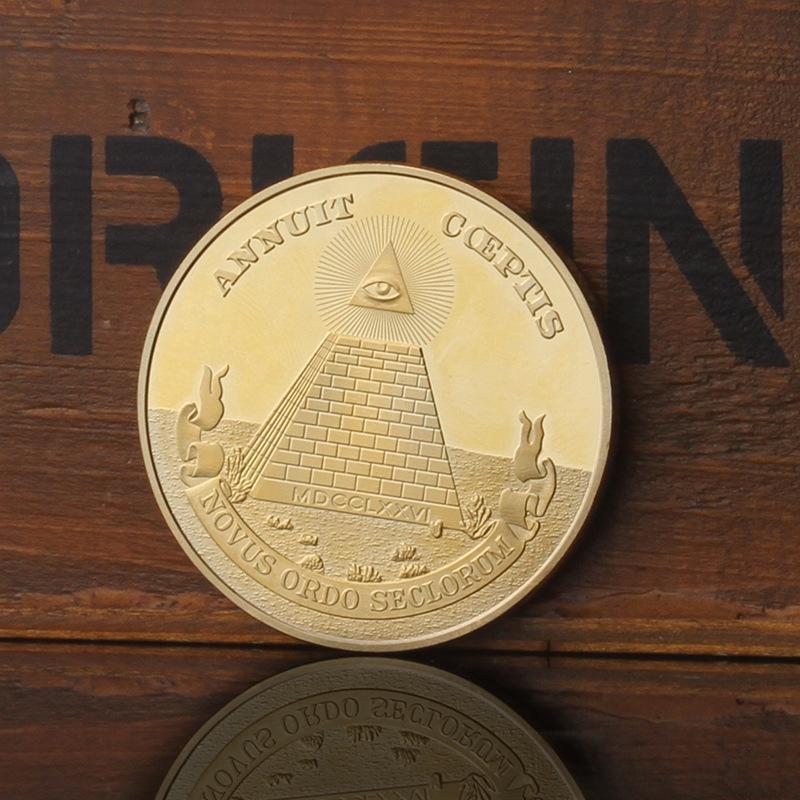 Satın alın Souvenirs Masonic Eye of God Medallions Pyramids Metal ...