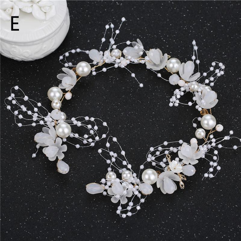 Cheap Elegant Bohemian Pearl Crowns Floral Garland Romantic Wedding ...