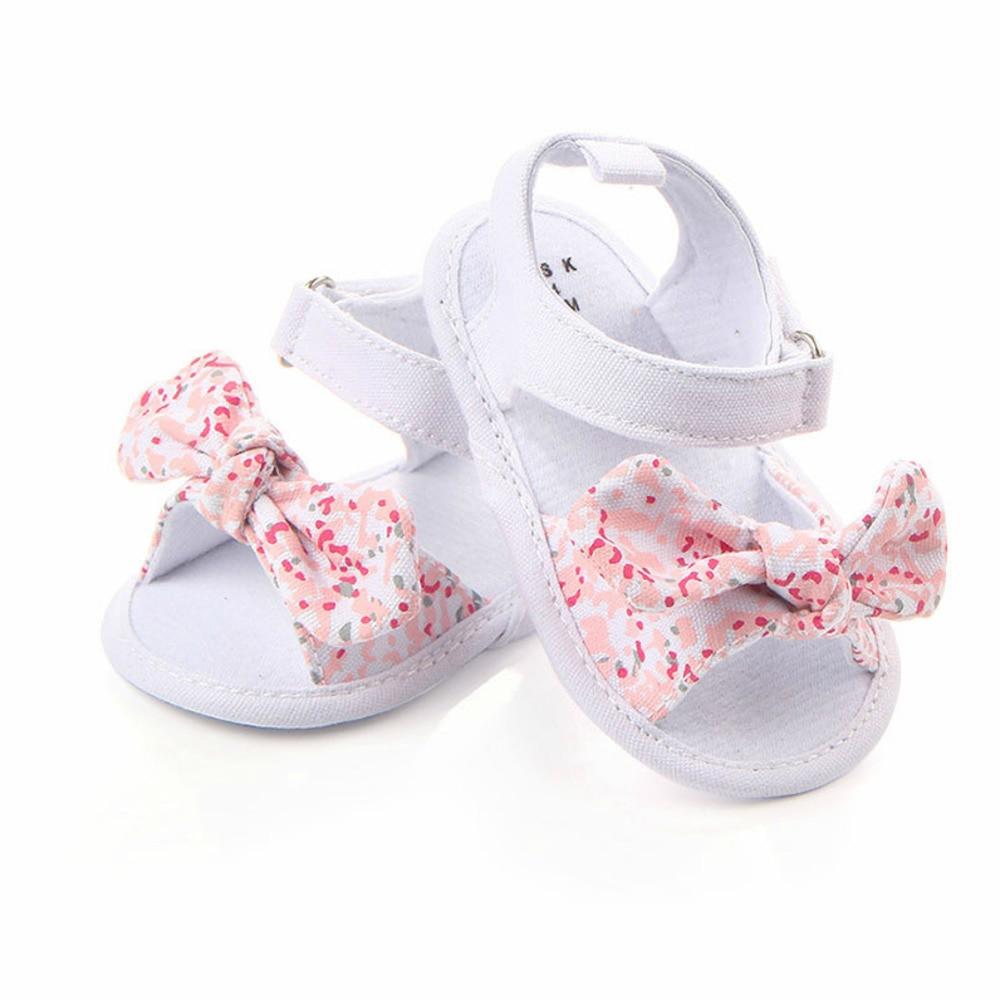 Buy Children Baby Crib Shoes Non-Slip Bowknot Toddlers Newborn Infantil Sandals Kids Girls Flat ...