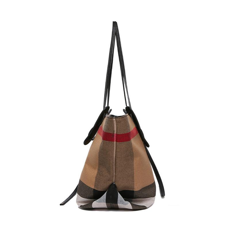 Buy Classic Plaid Designer Handbags High Quality Canvas Women Shoulder ...