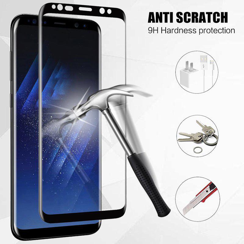 Buy 8D Tempered Glass For Galaxy Note 8 9 S9 S8 Plus Screen Protector ...