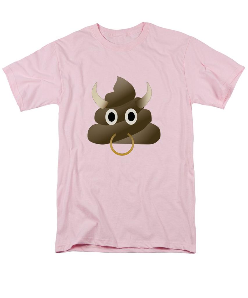 Buy Men Premium Cotton bull crap poop Print Tees Funny Harajuku Style ...