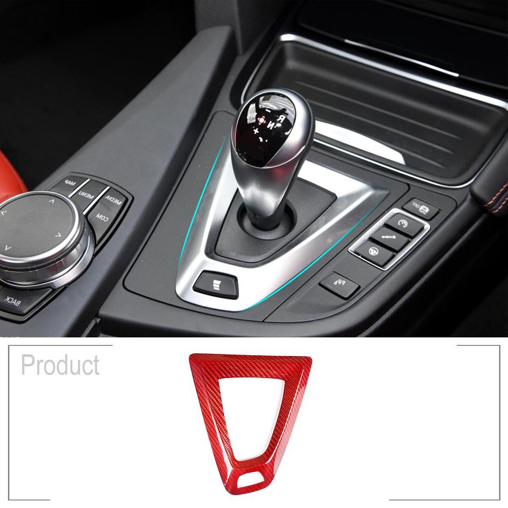 RHD LHD Real carbon fiber Car Gear Shift Frame Trim for BMW M3 M4 F80 ...