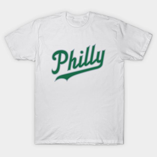 Buy T Shirt Women Philly Script White Green Harajuku Print Kawaii ...