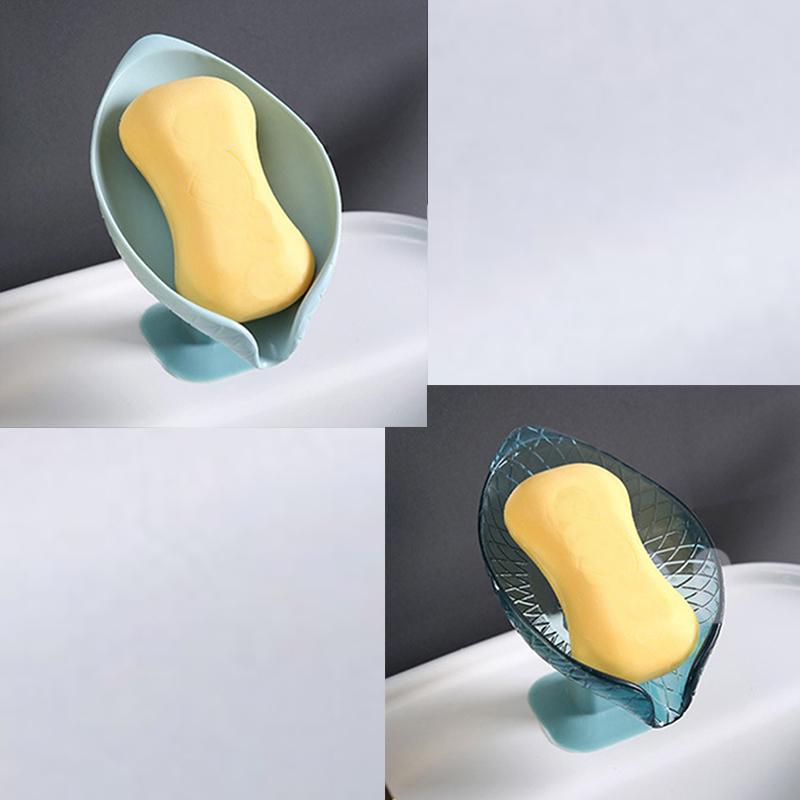 Creative Flaky Perforated Soap Box Self-Standing Suction Cup Draining ...
