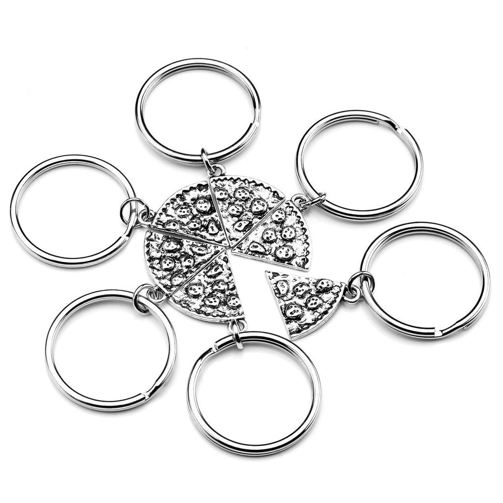 Buy Slice Pizza Keychains Keyrings BFF Best Friend Friendship Family ...