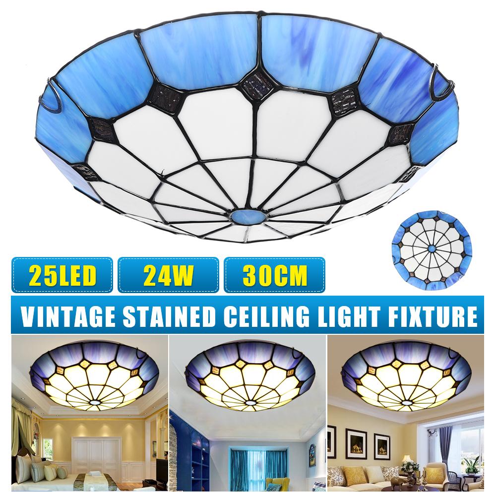 Multicolor LED Ceiling Lamp Mediterranean Style Light Gradient Color ...