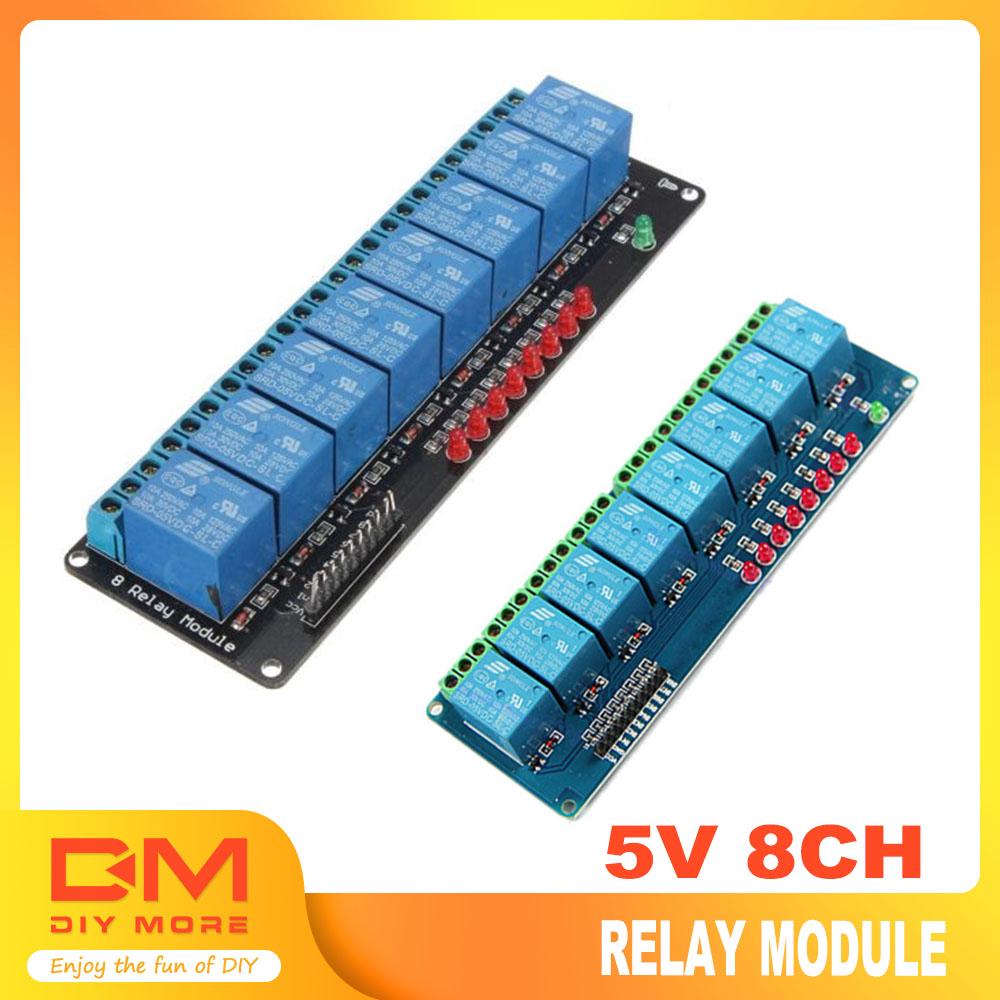 Buy 8-Channel 5V Relay Shield Module Board Optocoupler For Arduino ARM ...