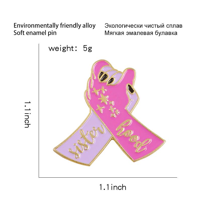 Buy Sisterhood Feminist Hard Enamel Pin Girls Power Pin Handshake Jewelry Feminism Gift for ...