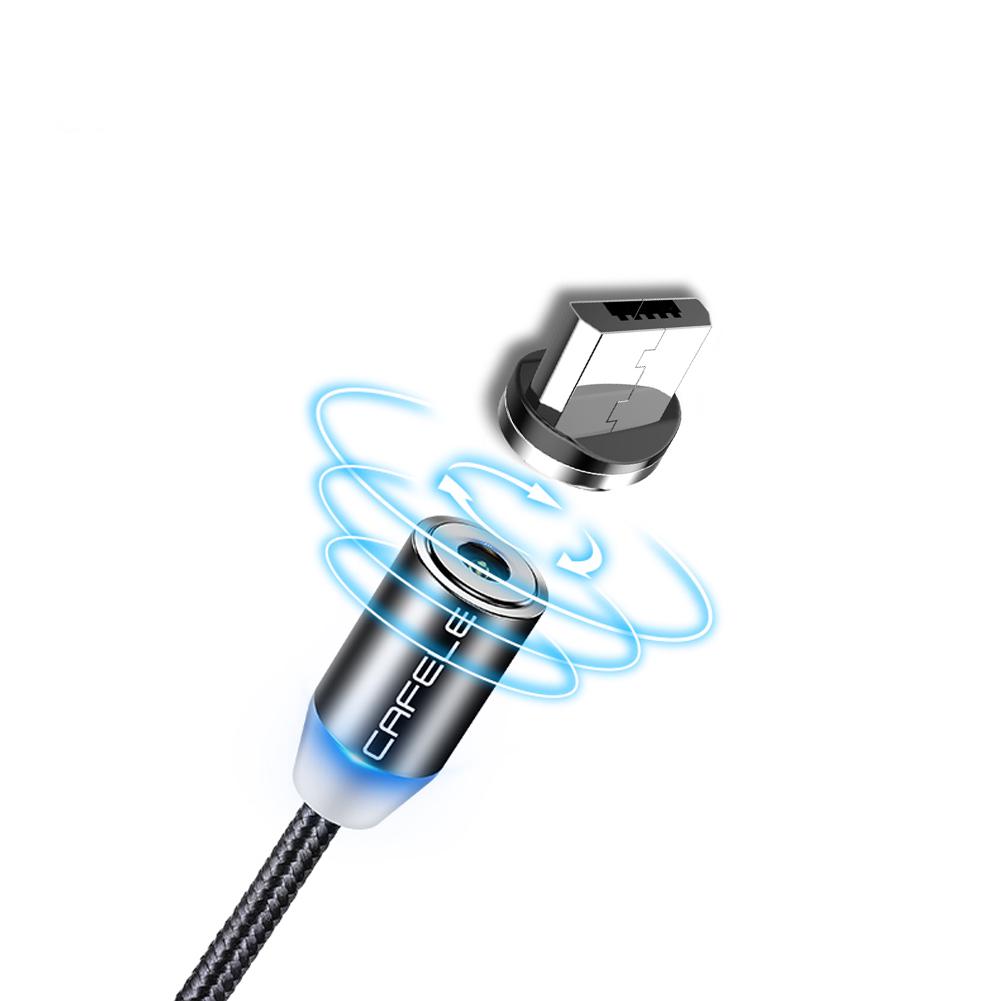 Buy USB Data Line Magnetic Iphone Android TYPE-C Nylon Light Charging ...