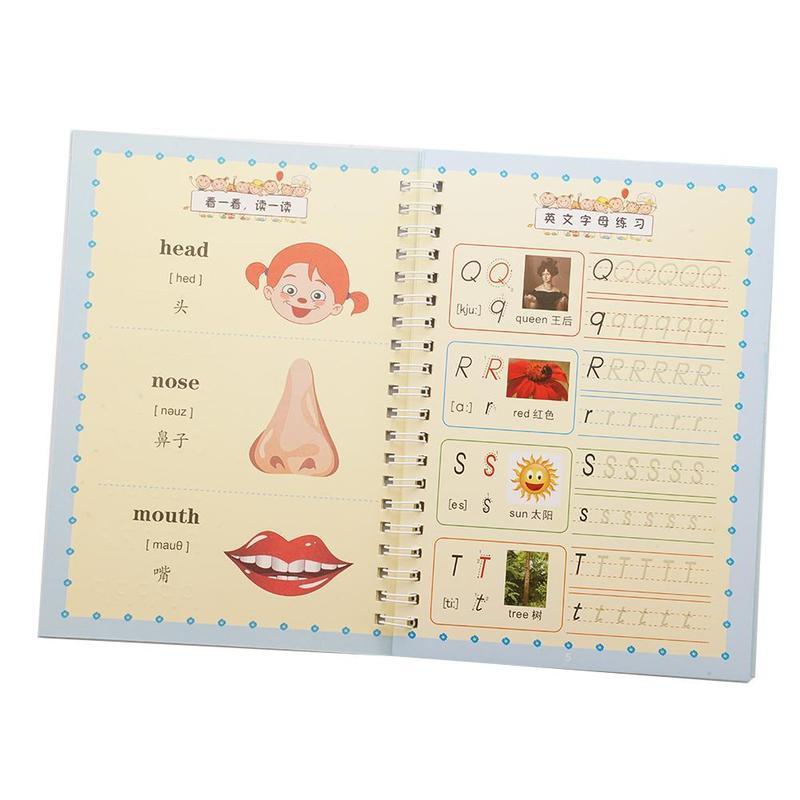 Buy 1Set Reusable English Alphabet Copybook For Children Kid School ...