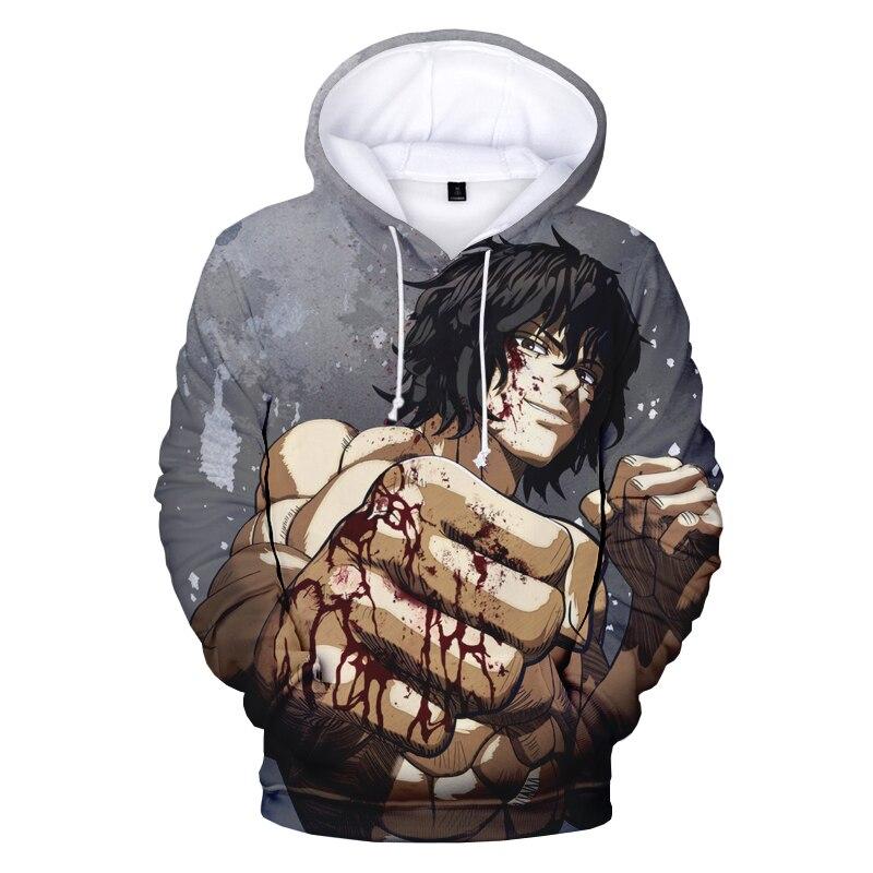 Cheap 2021 New Fashion Japanese Anime Kengan Ashura 3d Printed Hoodies ...