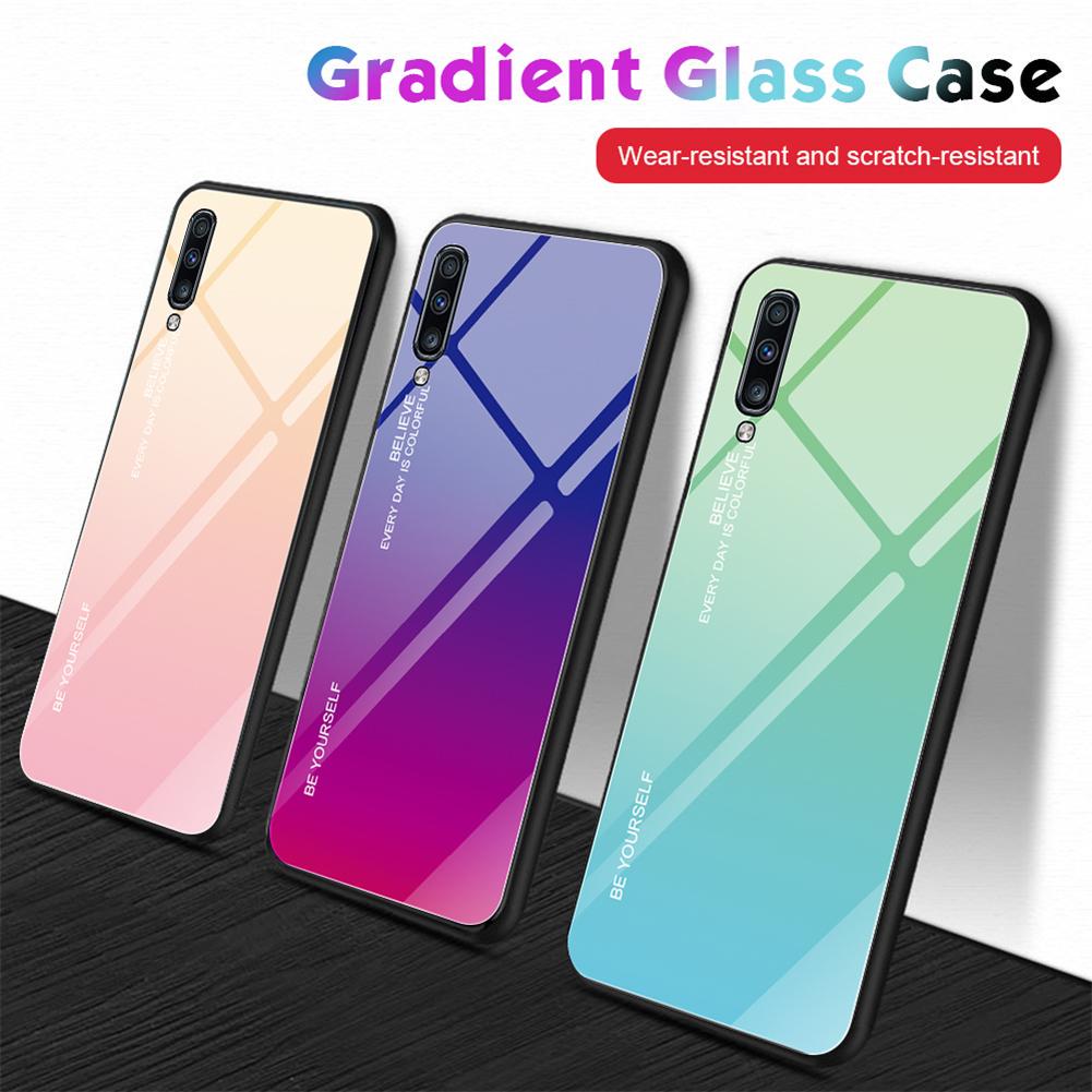 Buy Gradient Tempered Glass Phone Cases for Samsung Galaxy A70 ...