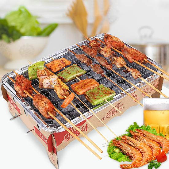 Steel Barbecue Grill Disposable 1 Set Stainless Wide Application Safe ...