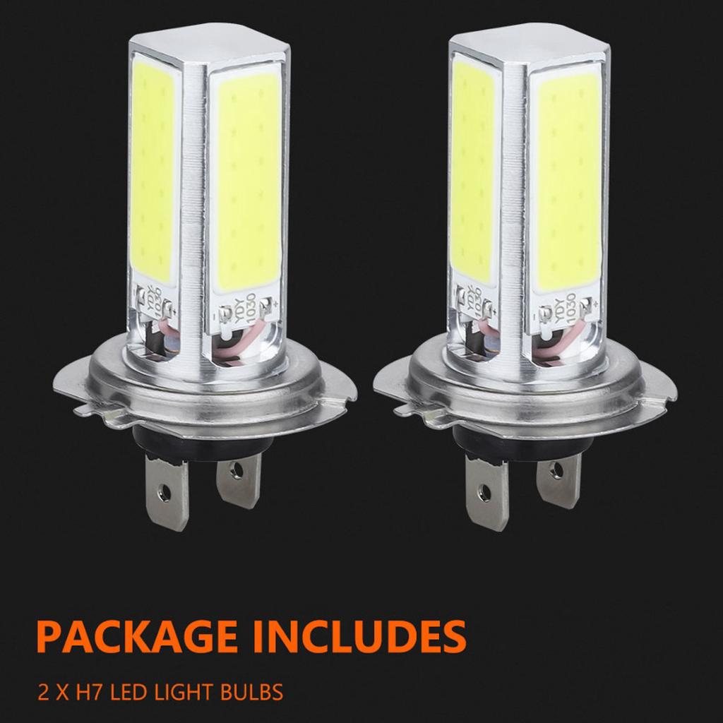 2pcs New H7 LED Fog Light Headlight Bulb Kit 80W 6000LM Super Bright 6000K White comprar a buen ...