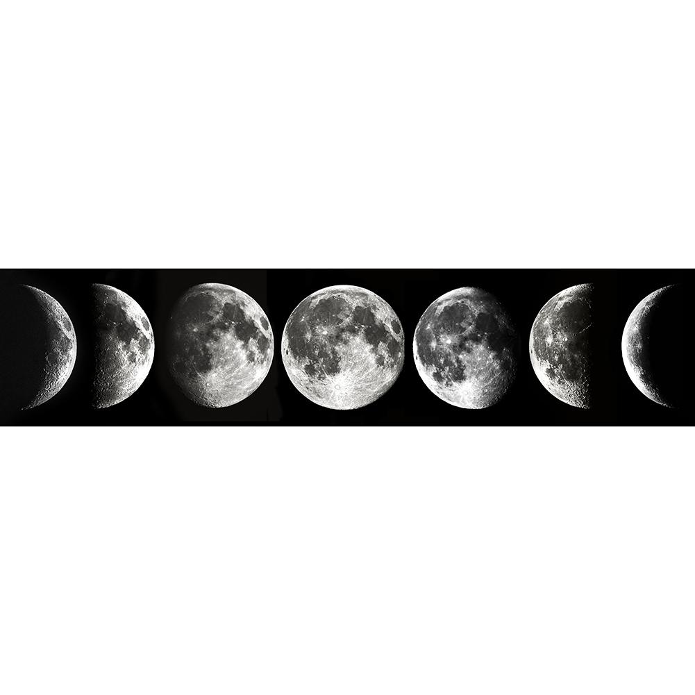 Buy 5D DIY Full Drill Moon Diamond Painting Rhinestone Craft Kit Wall ...