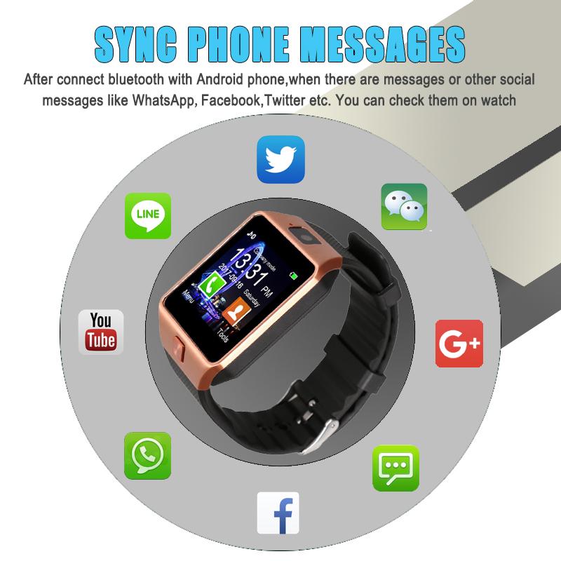Buy 2020 Smart Watches Orologi With Camera Bluetooth Wrist Watch SIM ...