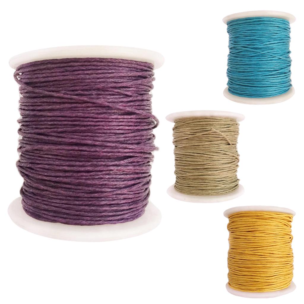 Koupit 4 Roll 80 Meters Waxed Cotton Cord Thread Jewelry Making ...