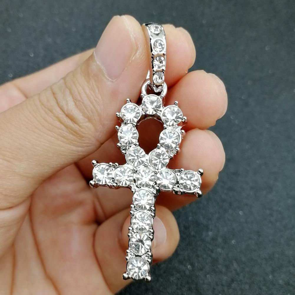 Buy Iced Out Classic Style Cross Pendant Necklaces Rhinestone Tennis ...