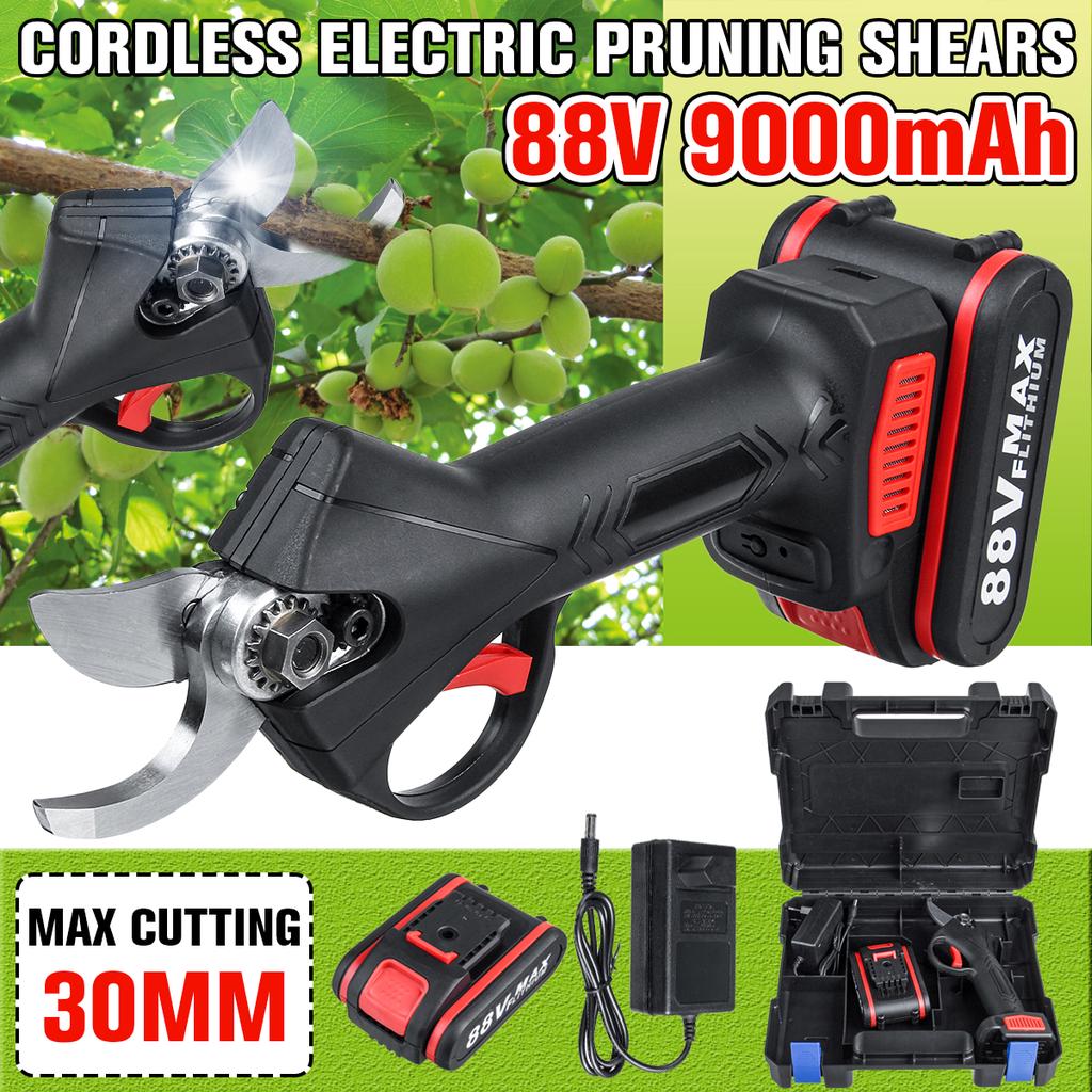 Buy 88V 9000mAh Cordless Pruner Lithium-ion Pruning Shear Fruit Tree ...