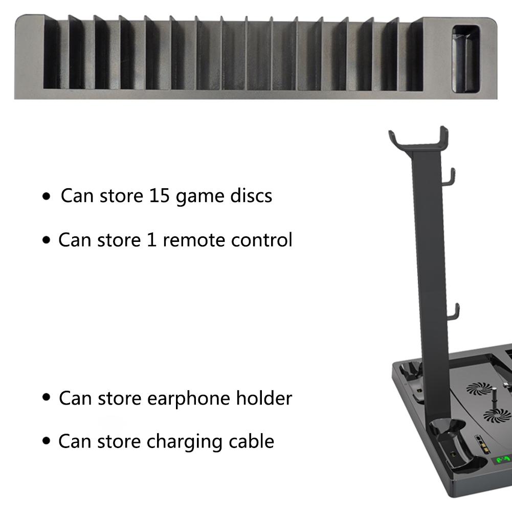 Cheap Vertical Stand with Headset Holder and Cooling Fan Base for PS5 ...