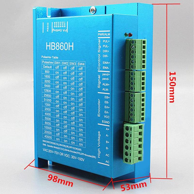 Buy Nema 34 12.5N.M Closed Loop Stepper Motor Kit Servo Driver Hb860H ...