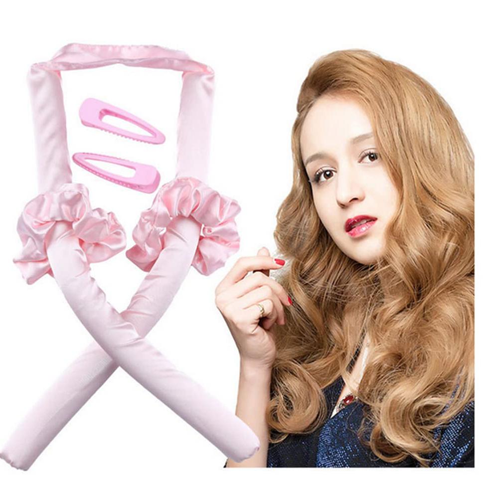 Buy 7pcs/Set Heatless Hair Curler For Long Hair Curling Ribbon Rods ...