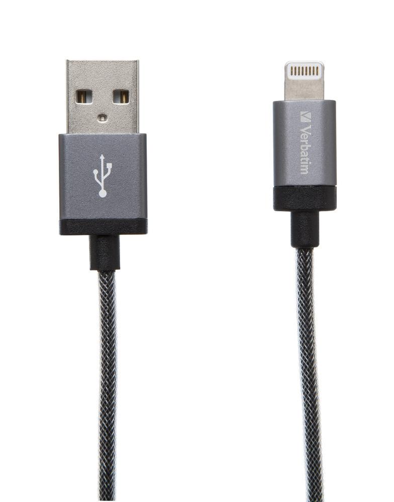 Buy Verbatim Lightning Cable Sync & Charge 30cm Gray at affordable ...