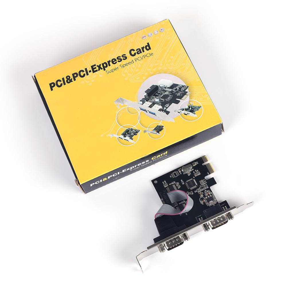 PCI-Express to Dual Serial Ports RS232 Industrial Control Expansion Card uygun fiyatlı satın ...