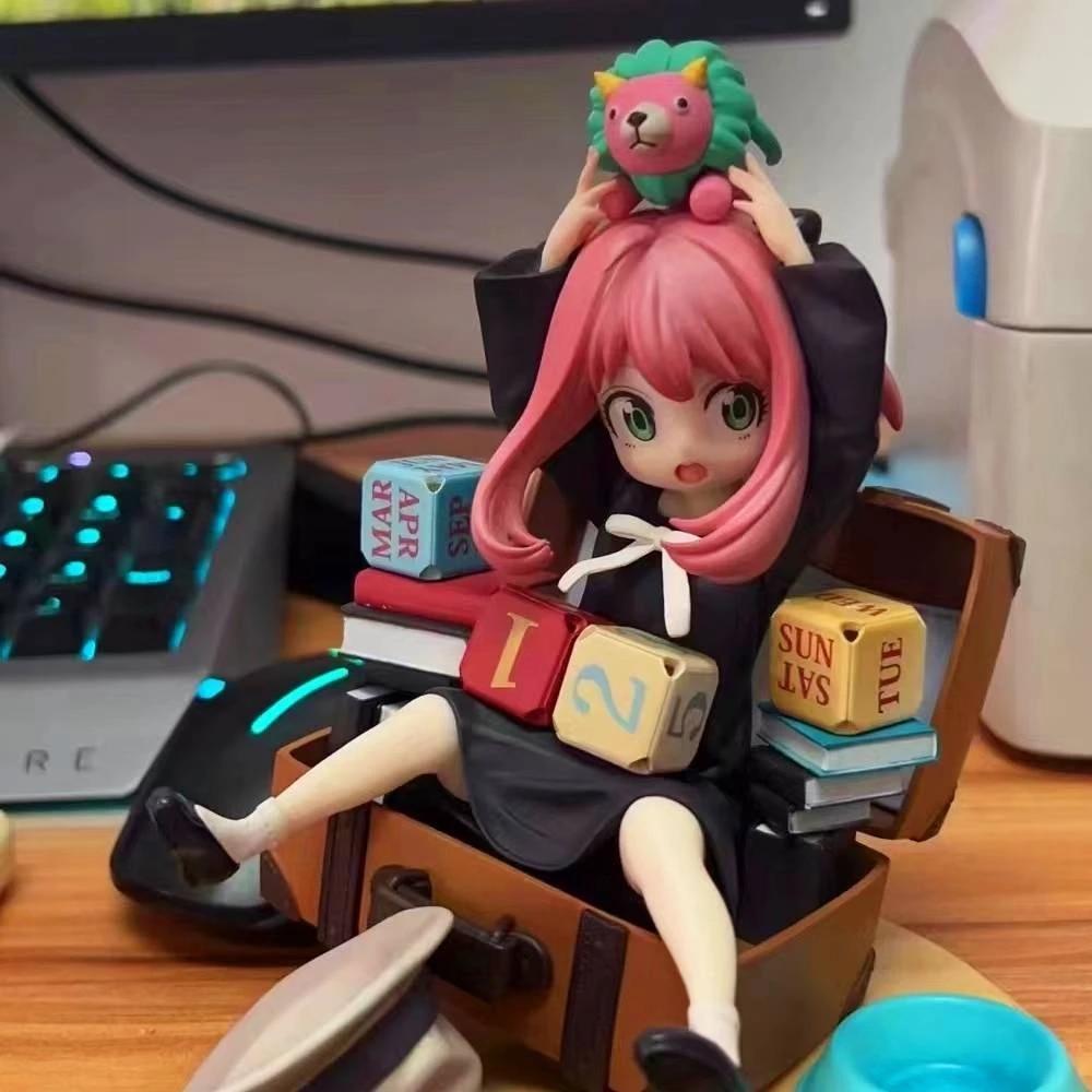 Buy Anime Spy X Family Anya Figure Toys Loid Yor Forger Chibi Anua ...