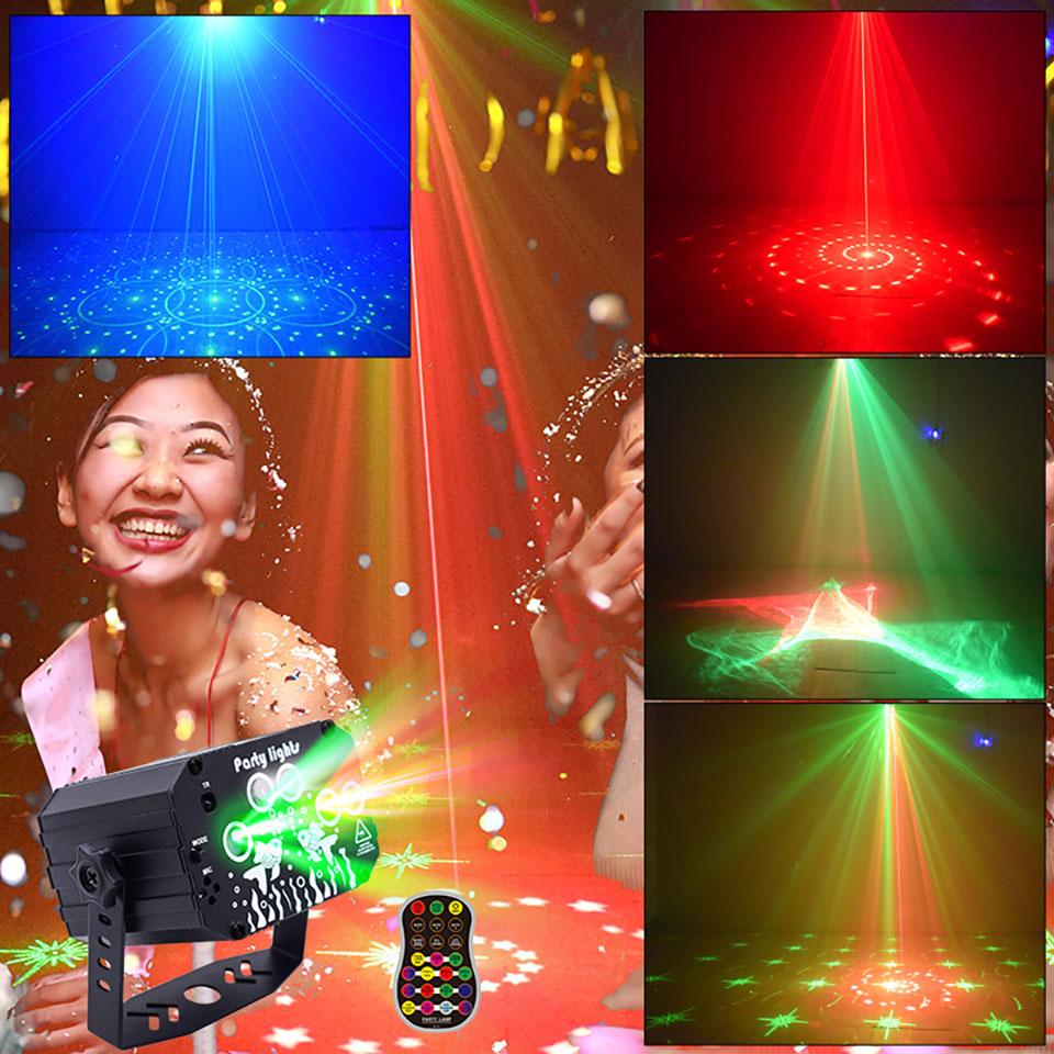 Buy Aurora Pattern LED Stage Light RGB Laser Projector Lamp Disco Party ...