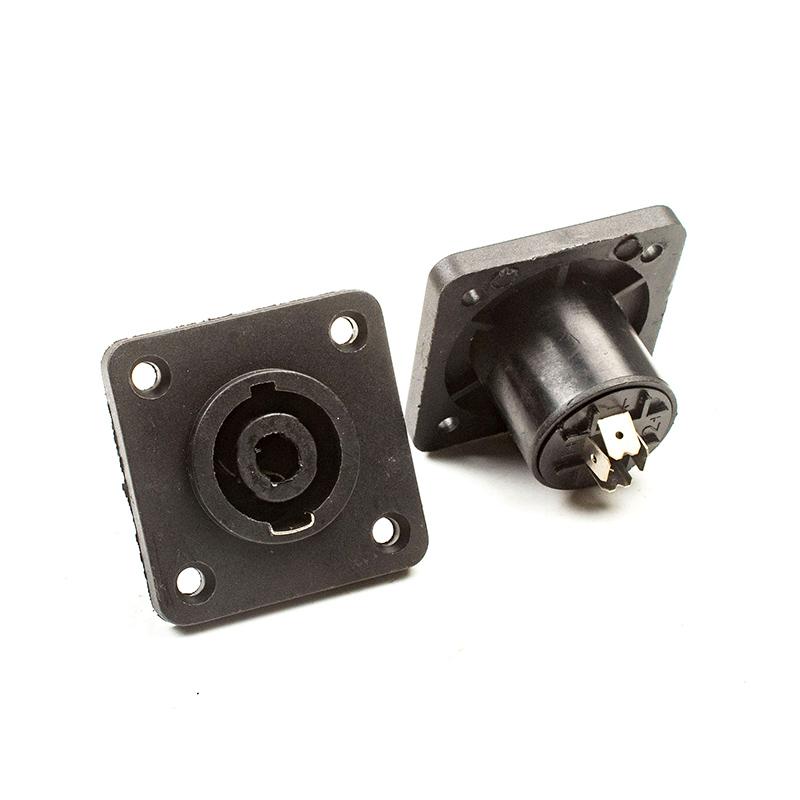 1pcs,4-Pole Speaker Chassis Socket Plug FOR DJ Speakers free screw ...